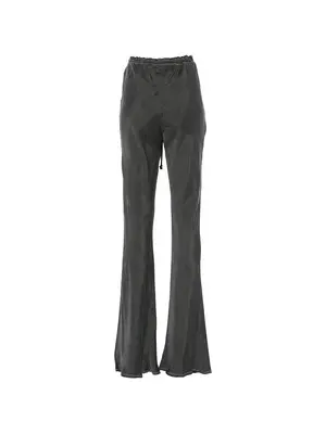 SONG FOR THE MUTE Drawstring Waist Flared Trousers