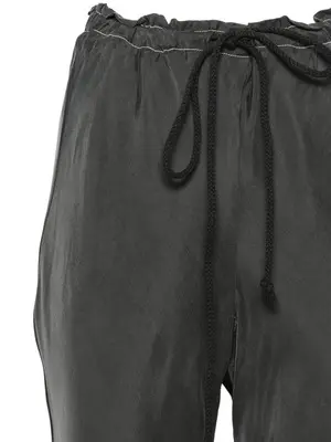 SONG FOR THE MUTE Drawstring Waist Flared Trousers