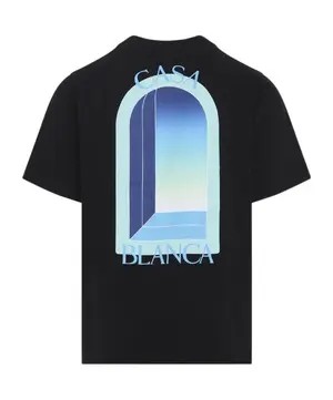 Casablanca Gradient Arch Print T-shirt - Black