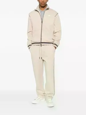 Iceberg Striped Trim Zip-up Sweatshirt