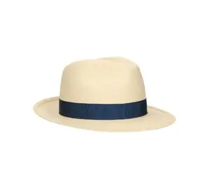 Borsalino Ribbon Straw Hat
