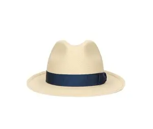 Borsalino Ribbon Straw Hat
