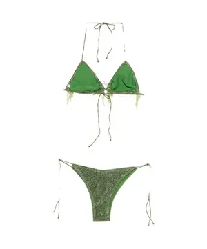 Oseree Lumière 20s Beaded Bikini Set - White