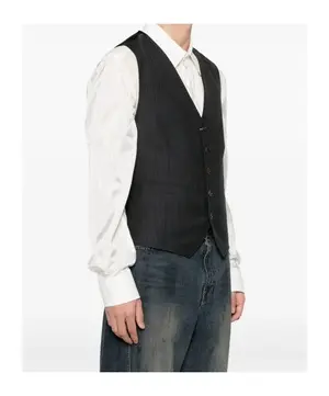 MAISON MARGIELA Pinstriped Button Vest