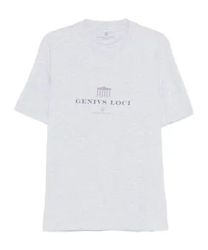 Brunello Cucinelli Graphic-print T-shirt - Grey