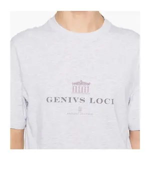 Brunello Cucinelli Graphic-print T-shirt - Grey