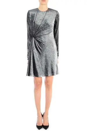 Saint Laurent Gathered Front Mini Dress