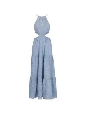 MC2 SAINT BARTH Kaby Broderie Anglaise Maxi Dress