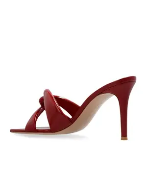 GIANVITO ROSSI Amour Twisted Detail Mules - Red
