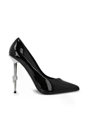 Philipp Plein Skull Detail Stiletto Pumps - Black