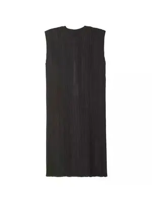 Issey Miyake Pleated Sleeveless Mini Dress