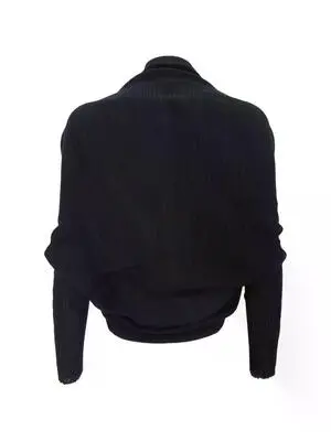 Agnona Ribbed-knit Batwing Cardigan