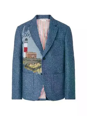 Thom Browne Lighthouse-embroidery Dinner Jacket