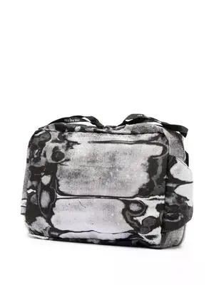 ISO.POETISM Abstract Print Panelled Shoulder Bag