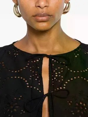 Matteau Broderie Tie-fastening Blouse