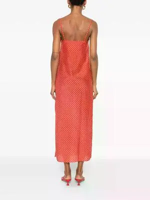 Matteau Polka Dot Midi Dress