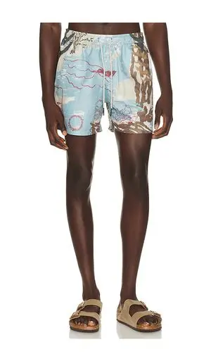 Oas Montara Swim Shorts - Slate,beige
