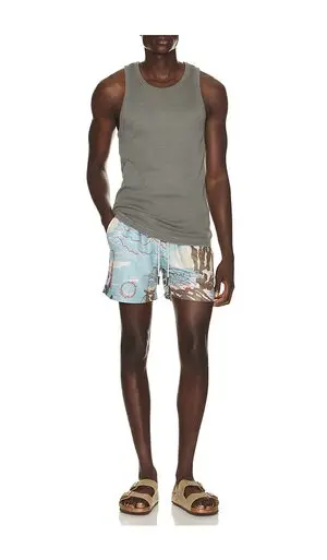 Oas Montara Swim Shorts - Slate,beige