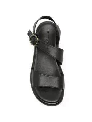 SERGIO MORETTI FIRENZE Leather Buckle-fastening Sandals