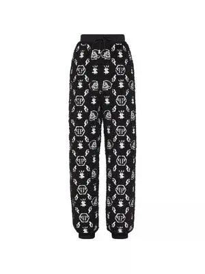 Philipp Plein Monogram Track Pants - Black