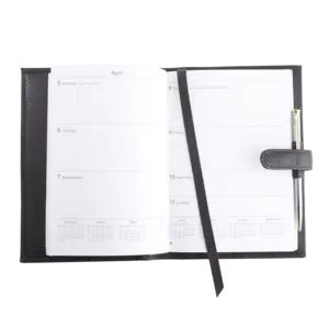 ROYCE NEW YORK 2026 Weekly Refillable Calendar Planner - Black