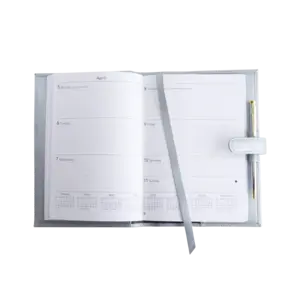 ROYCE NEW YORK 2026 Weekly Refillable Calendar Planner - Silver