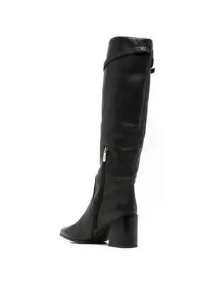 ADRIANNA FERETTI Buckle-detail Pointed-toe Boots