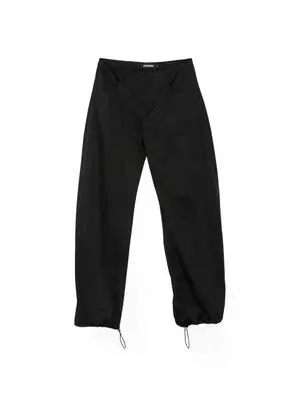 EB DENIM Isla Cinch Belt-loop Trousers - Black