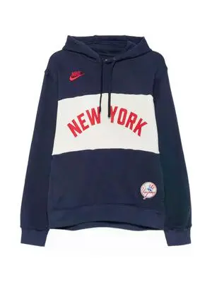 Nike X Mlb Cooperstown Legacy New York Yankees Drawstring Hoodie - Blue