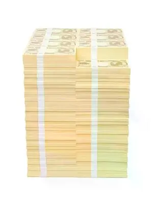 A BATHING APE X Saint Mxxxxxx Banknote-print Chair - Neutrals
