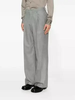 LARDINI Pleated Wide-leg Trousers