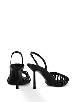 LE SILLA Embrace Strappy Patent-finish Stiletto Sandals