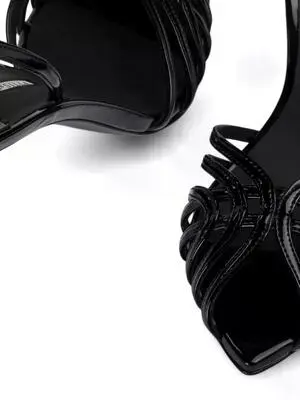 LE SILLA Embrace Strappy Patent-finish Stiletto Sandals