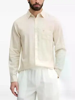 Guess Logo-patch Shirt - Neutrals