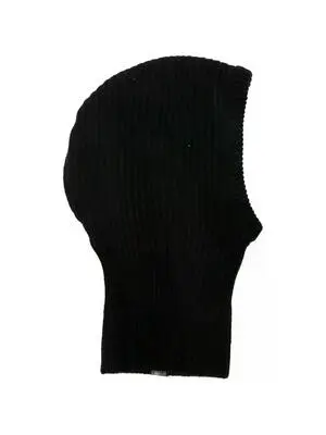 MAISON MARGIELA Ribbed Knit Balaclava - Black