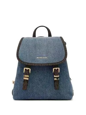 Michael Kors Denim Monogram Backpack - Blue