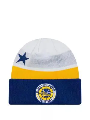 New Era Golden State Warriors Tip-off Beanie Hat - Blue