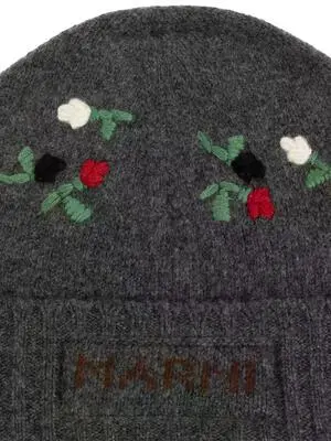 Marni Floral-embroidered Beanie Hat