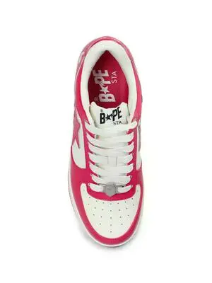 A BATHING APE Patent Leather Sta Sneakers
