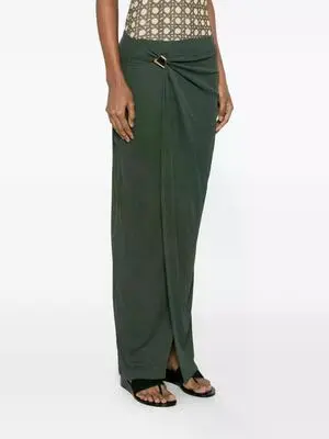 Nanushka Tozi Draped Hardware Maxi Skirt