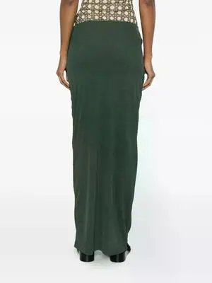 Nanushka Tozi Draped Hardware Maxi Skirt