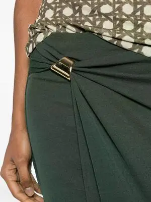 Nanushka Tozi Draped Hardware Maxi Skirt