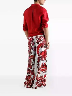 Dolce & Gabbana Martini Shirt In Silk Twill