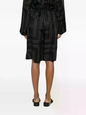 TOTEME Monogram Print Shorts