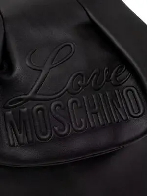Moschino Logo-embossed Braided-handle Backpack