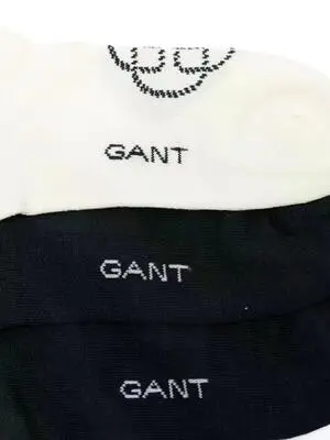 Gant Logo-print Ankle Socks Set Of Three