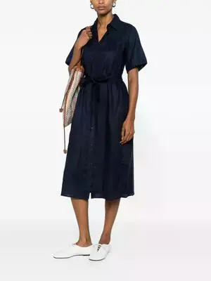 Gant Belted Button-fastening Midi Dress