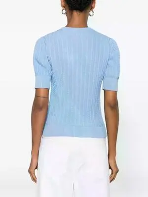 Gant Cable Knit Short Sleeve Cardigan