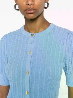 Gant Cable Knit Short Sleeve Cardigan