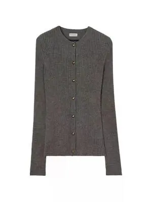 Burberry Ribbed Cashmere Cardigan